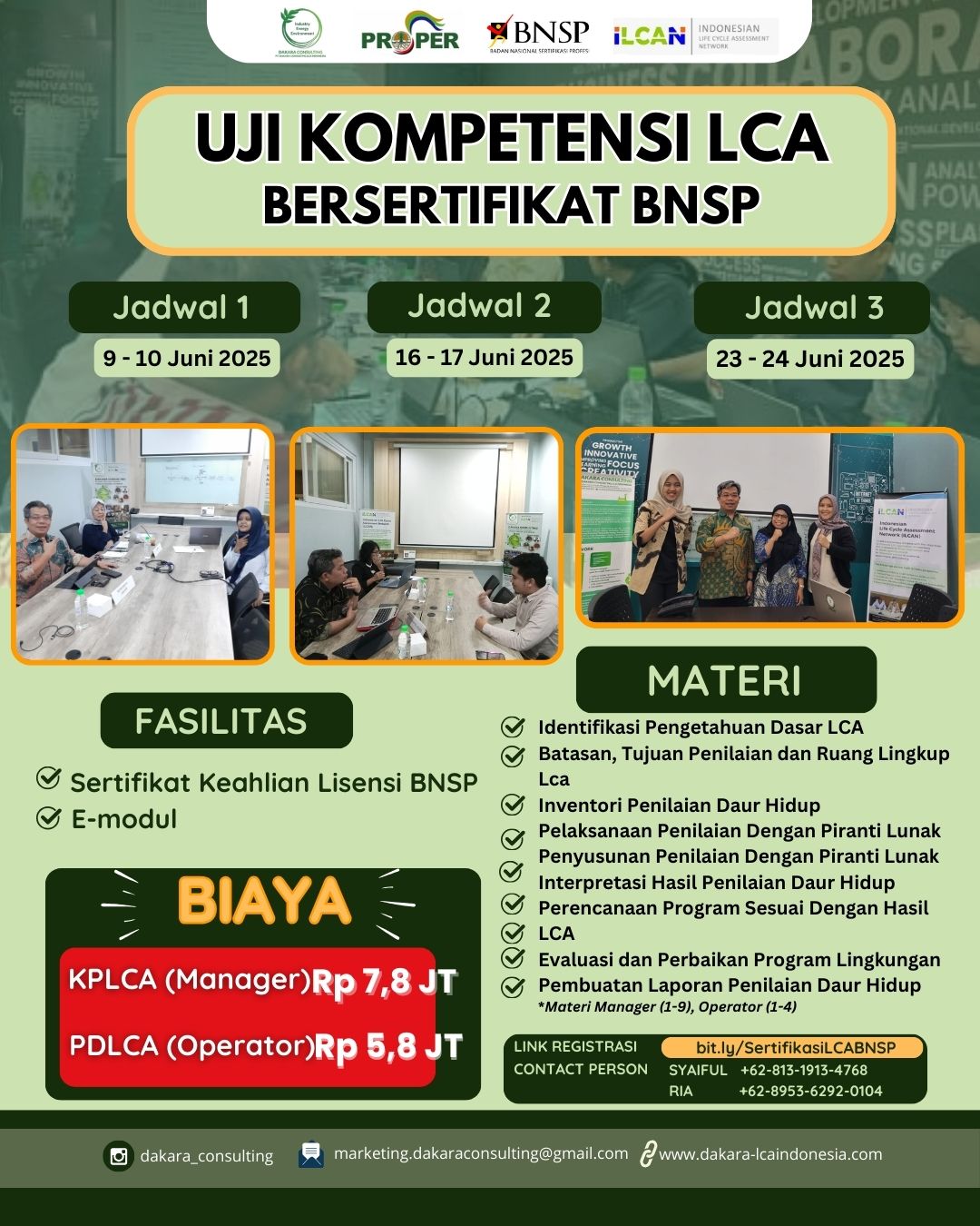 🎓 Uji Kompetensi LCA Bersertifikat BNSP